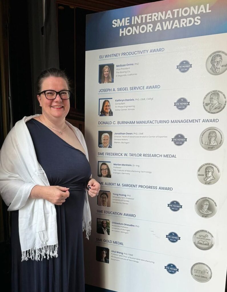 High honour for Prof. Marion Merklein - Department of Mechanical ...